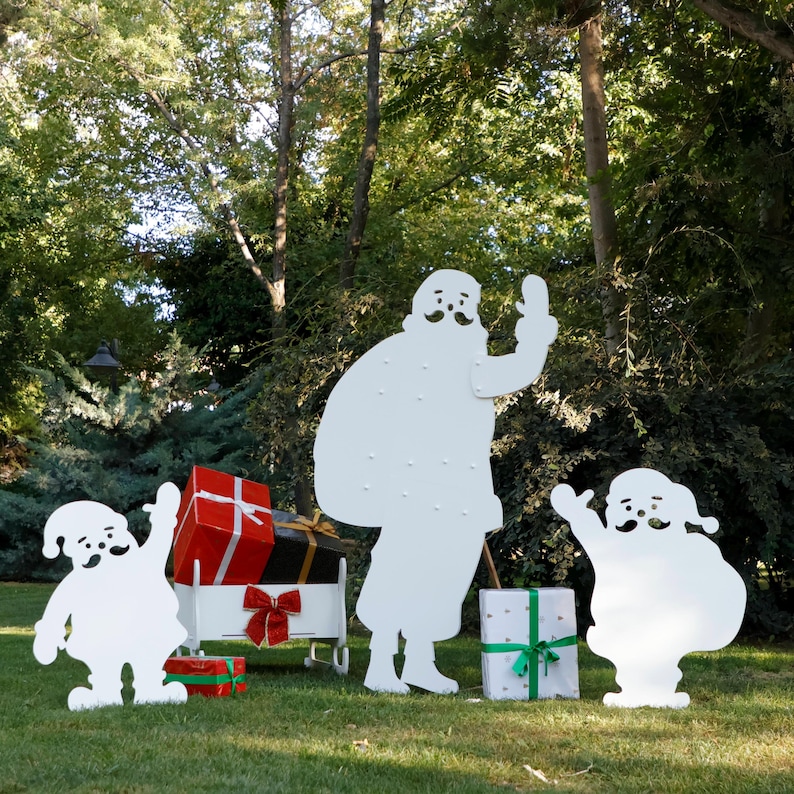 Christmas Yard Decor 4.92 Ft Santa Clause, All-weather Christmas Yard ...