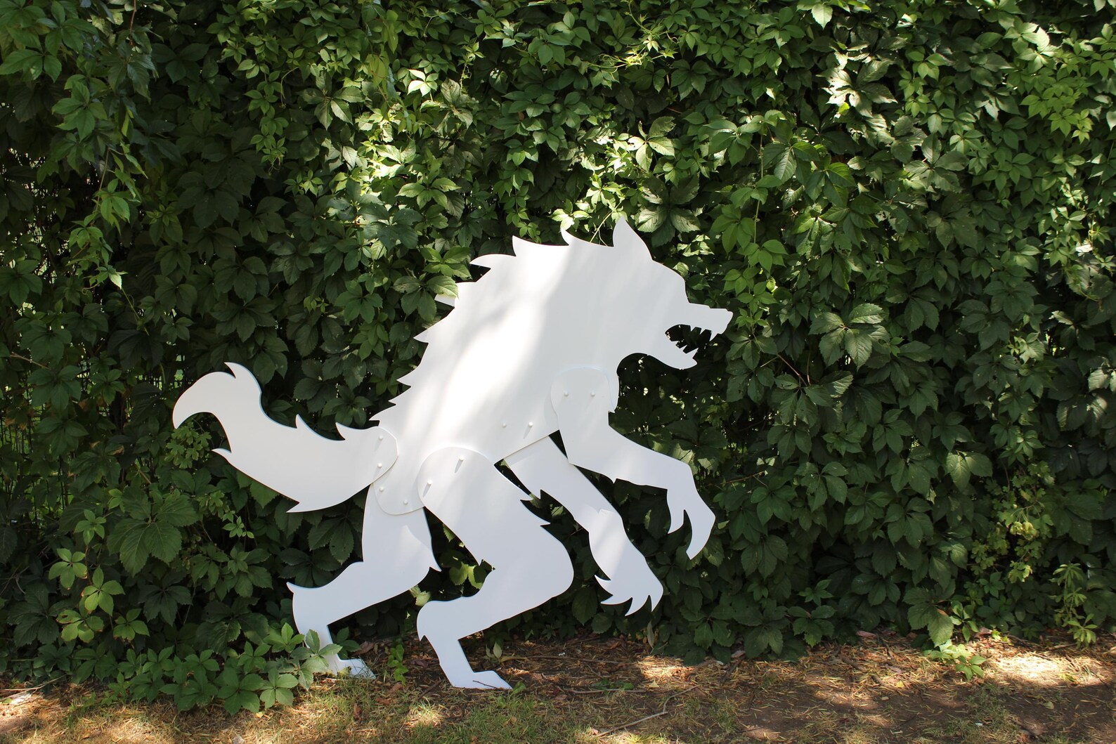 Giant 5.5 Ft Werewolf Halloween Yard Display, PVC Wolfman Lawn ...
