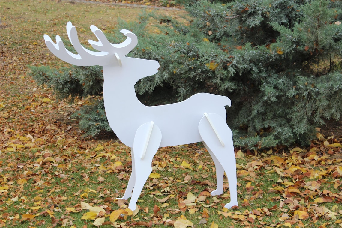 New Design Christmas Outdoor Decor, Reindeer Yard Display, All-weather ...