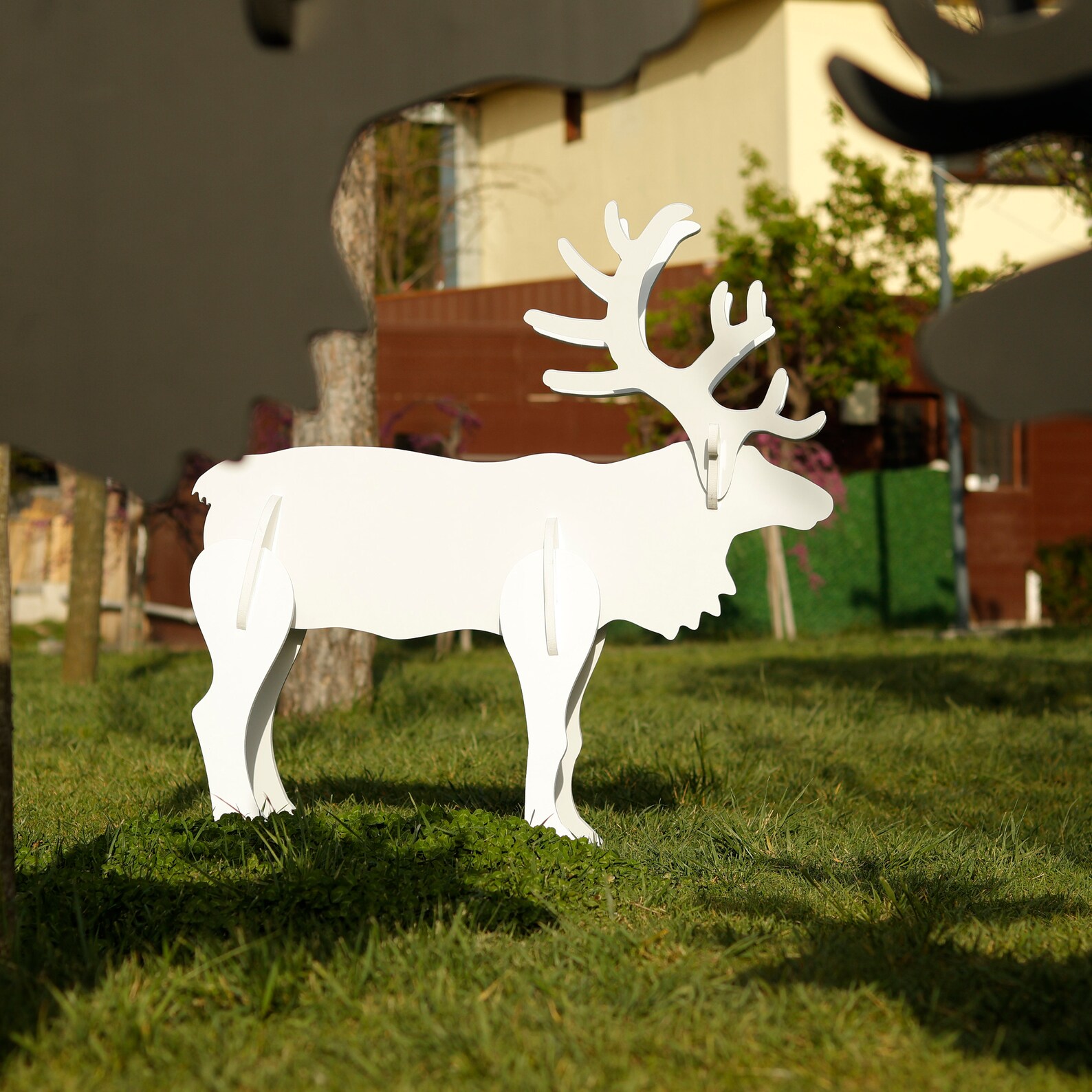 Moose Yard Display Giant All-weather PVC Garden Decor Large Lawn ...