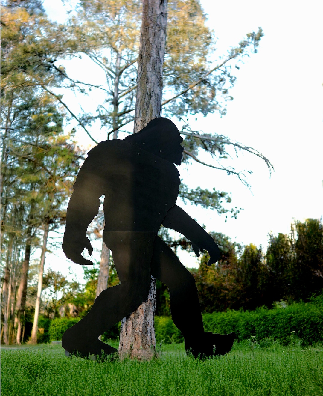 Giant Halloween Bigfoot Yard Decoration, 7 Ft Scary Sasquatch Cutout ...