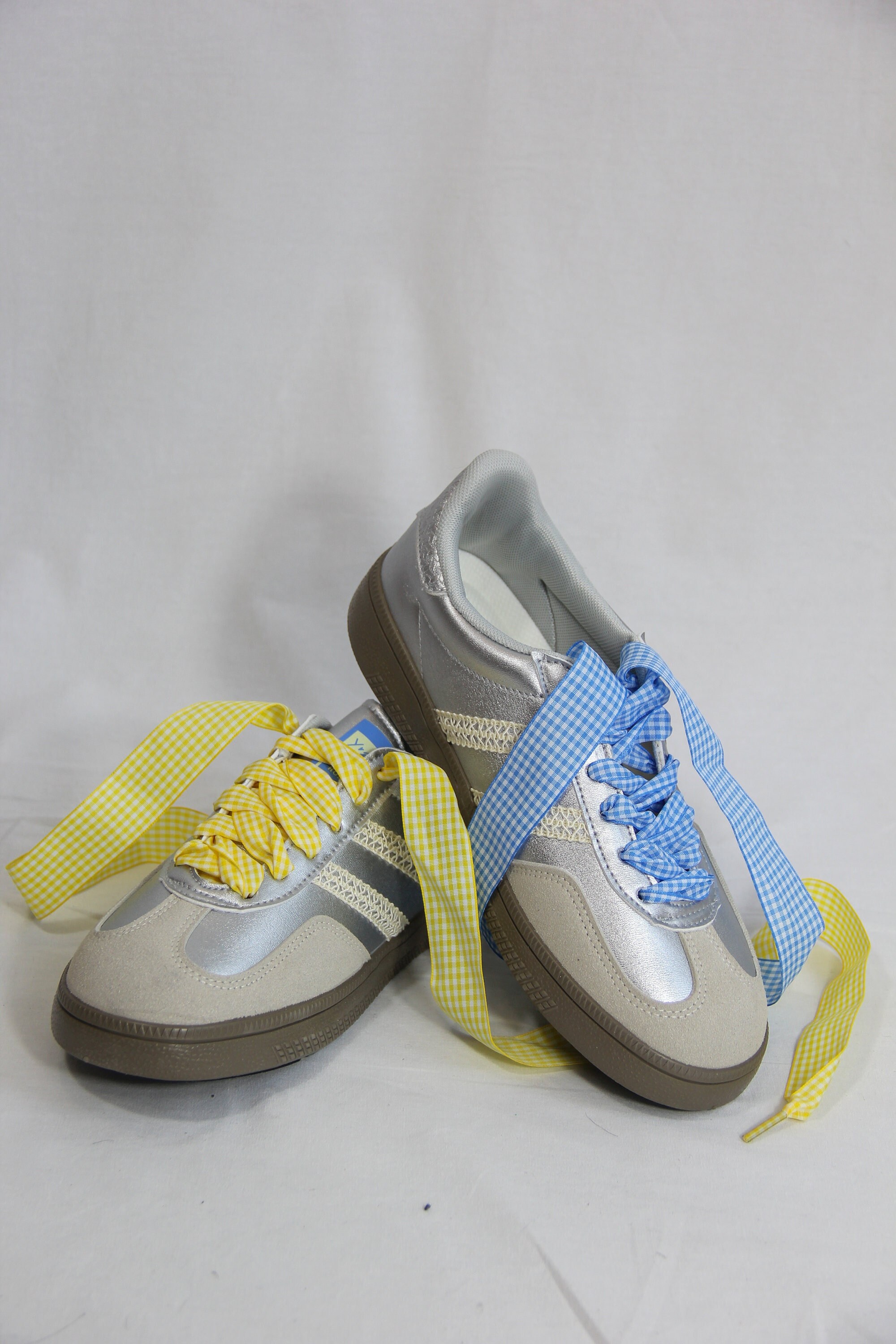 Charming Gingham Print Shoelaces, Classic Checkered Pattern, Durable ...