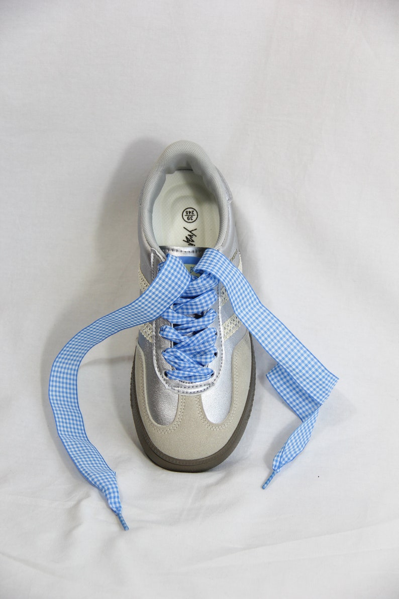 Charming Gingham Print Shoelaces, Classic Checkered Pattern, Durable ...