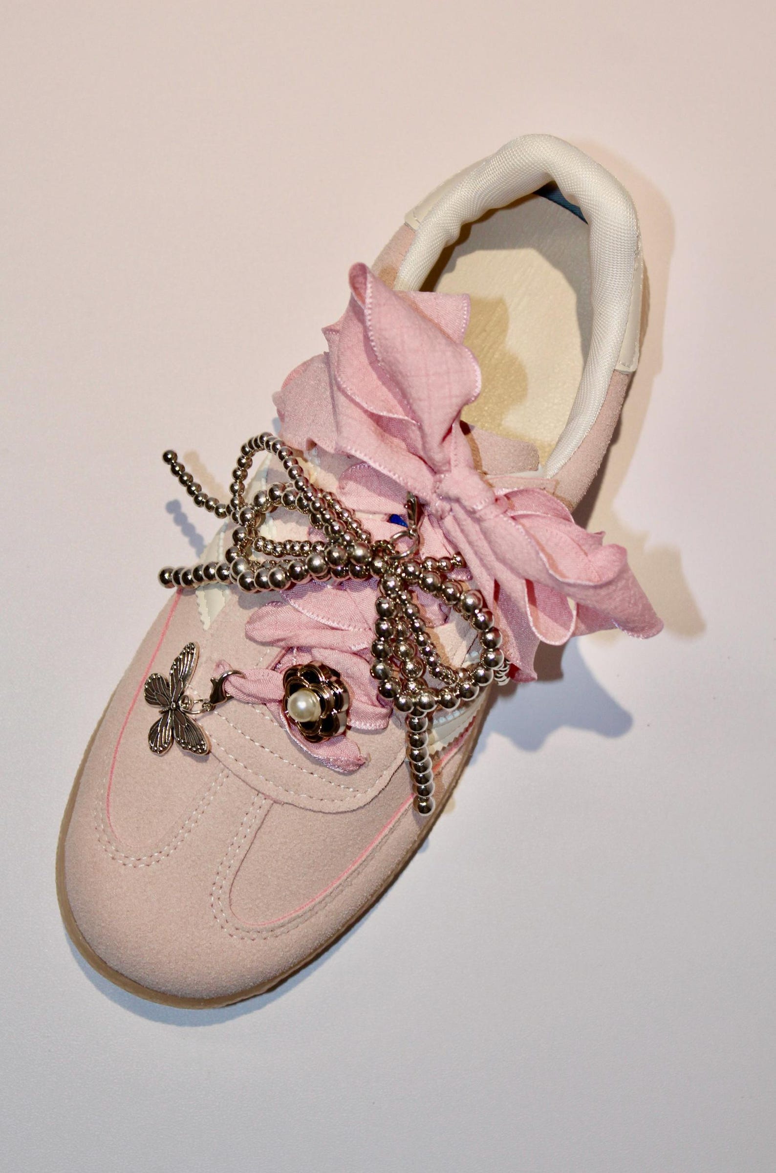 Luxury Shoe Lace Decoration Set – Pearl & Charm Bow Shoelace ...