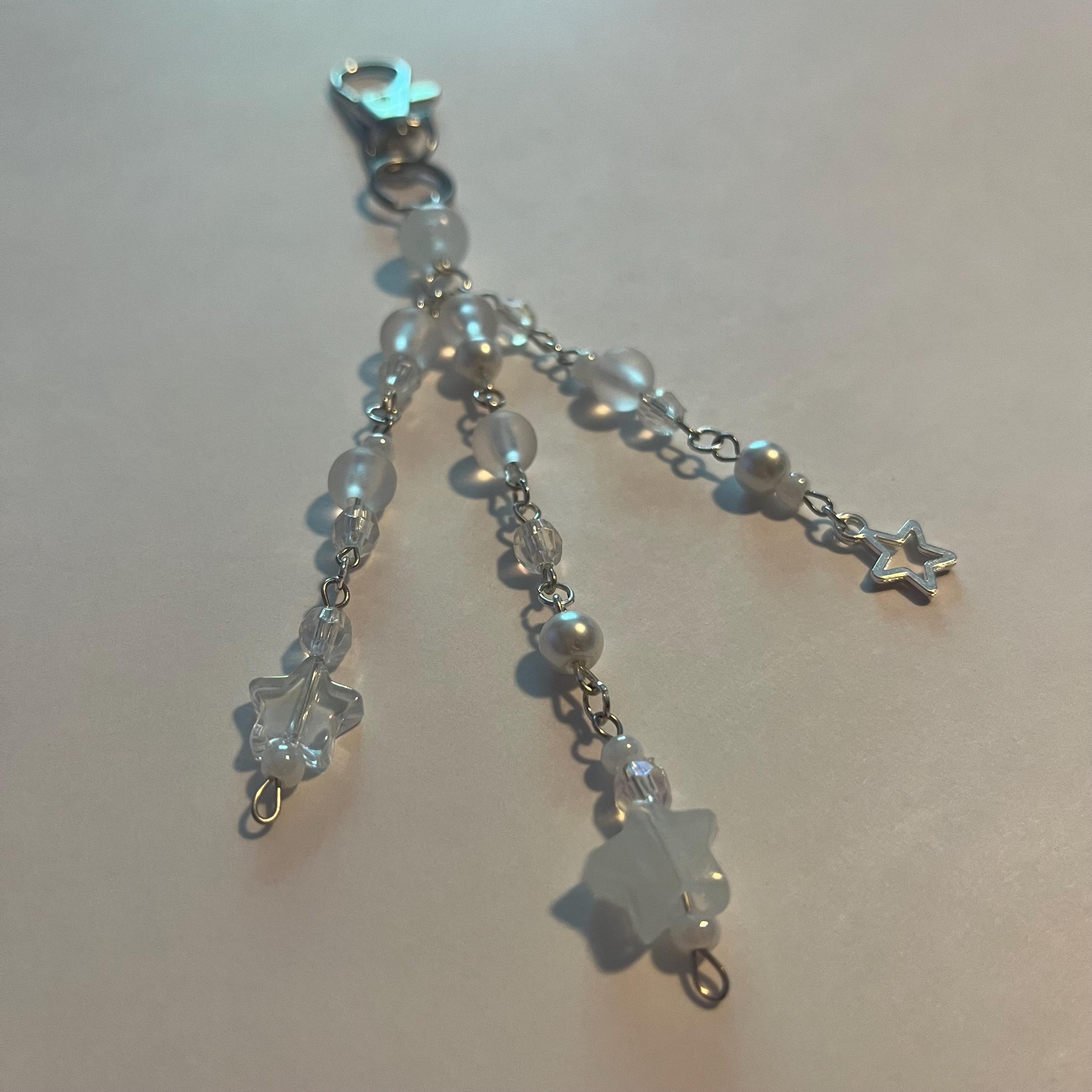 Star Y2K Keychain Aesthetic Beaded Keychain Kpop Charm Y2k Starcore ...