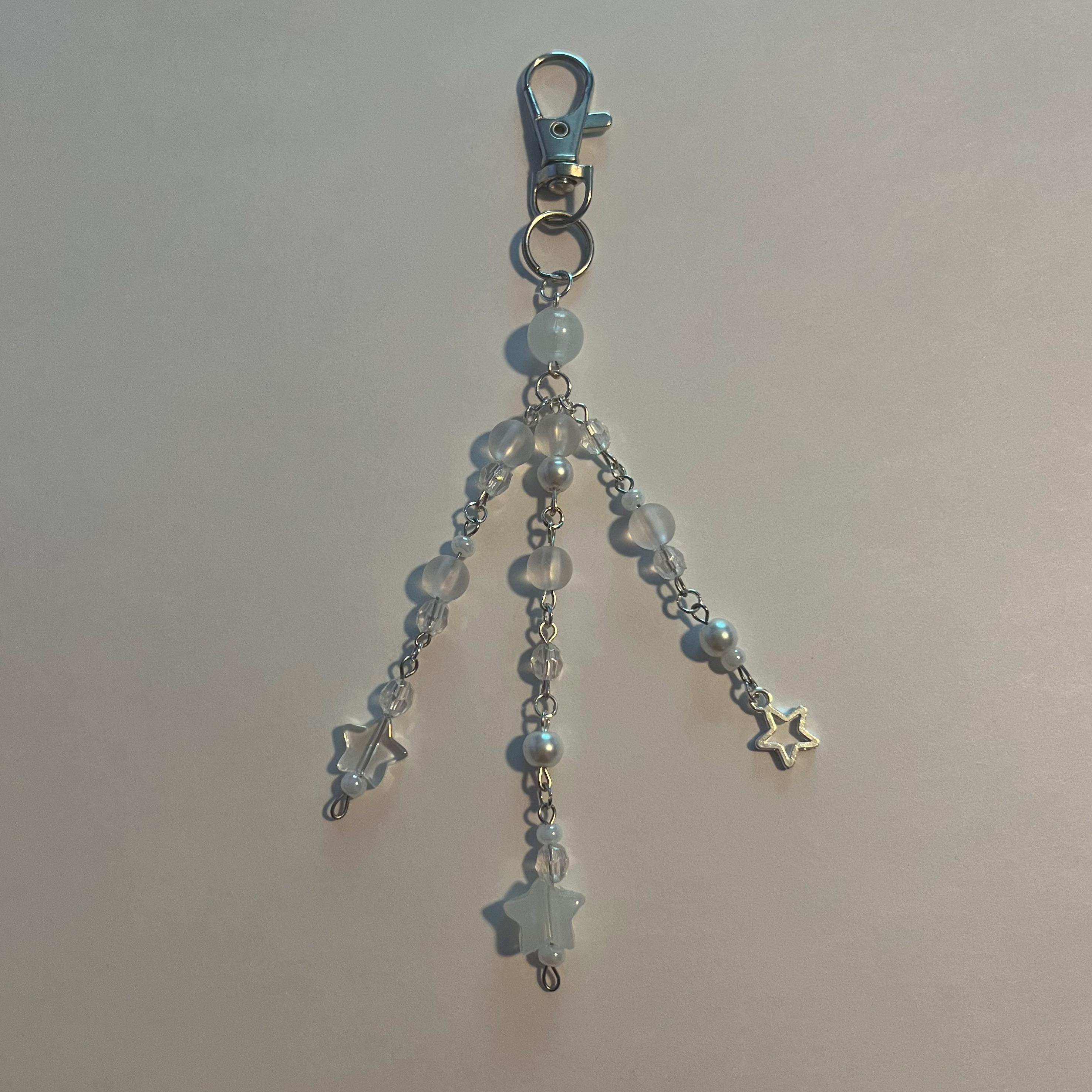 Star Y2K Keychain Aesthetic Beaded Keychain Kpop Charm Y2k Starcore ...