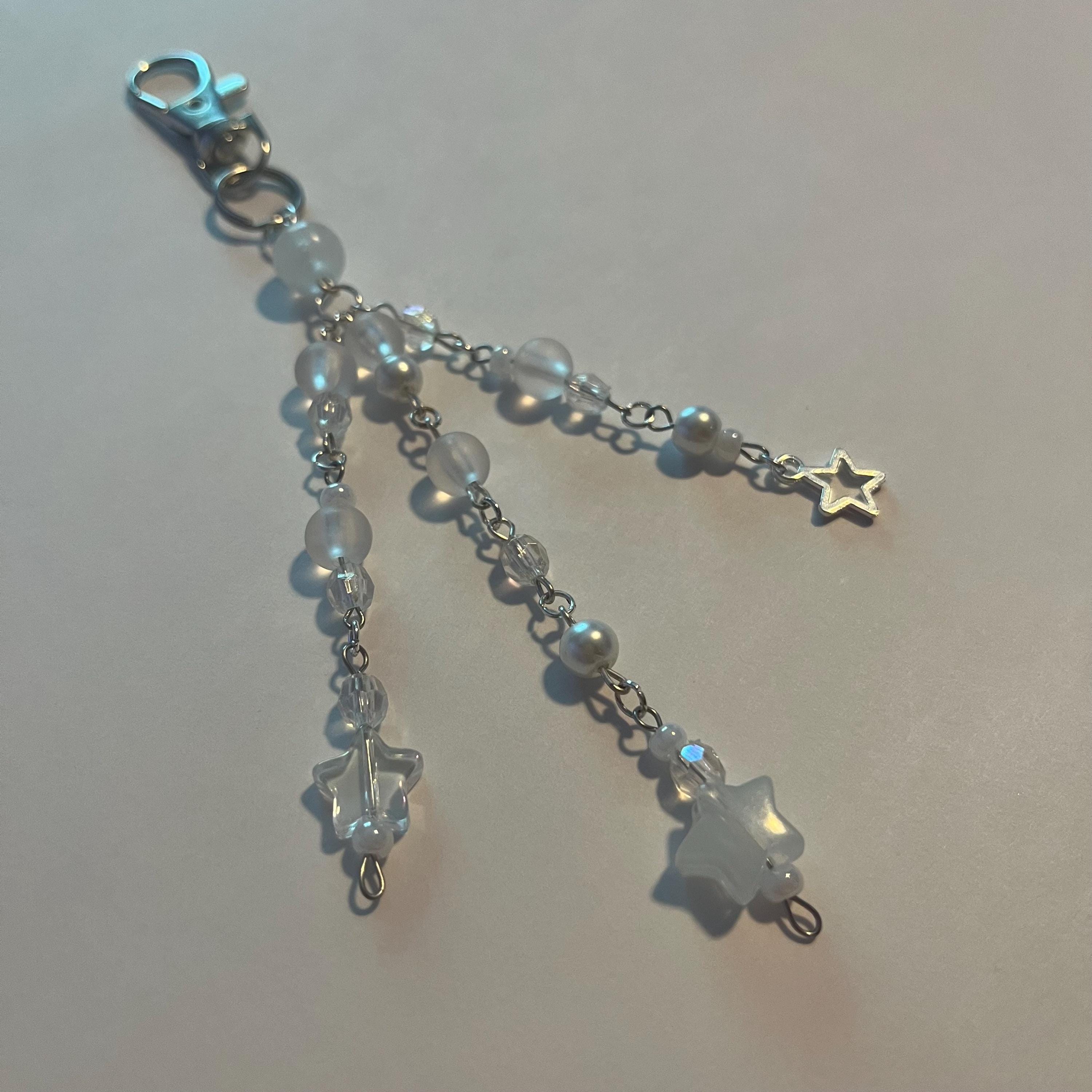 Star Y2K Keychain Aesthetic Beaded Keychain Kpop Charm Y2k Starcore ...