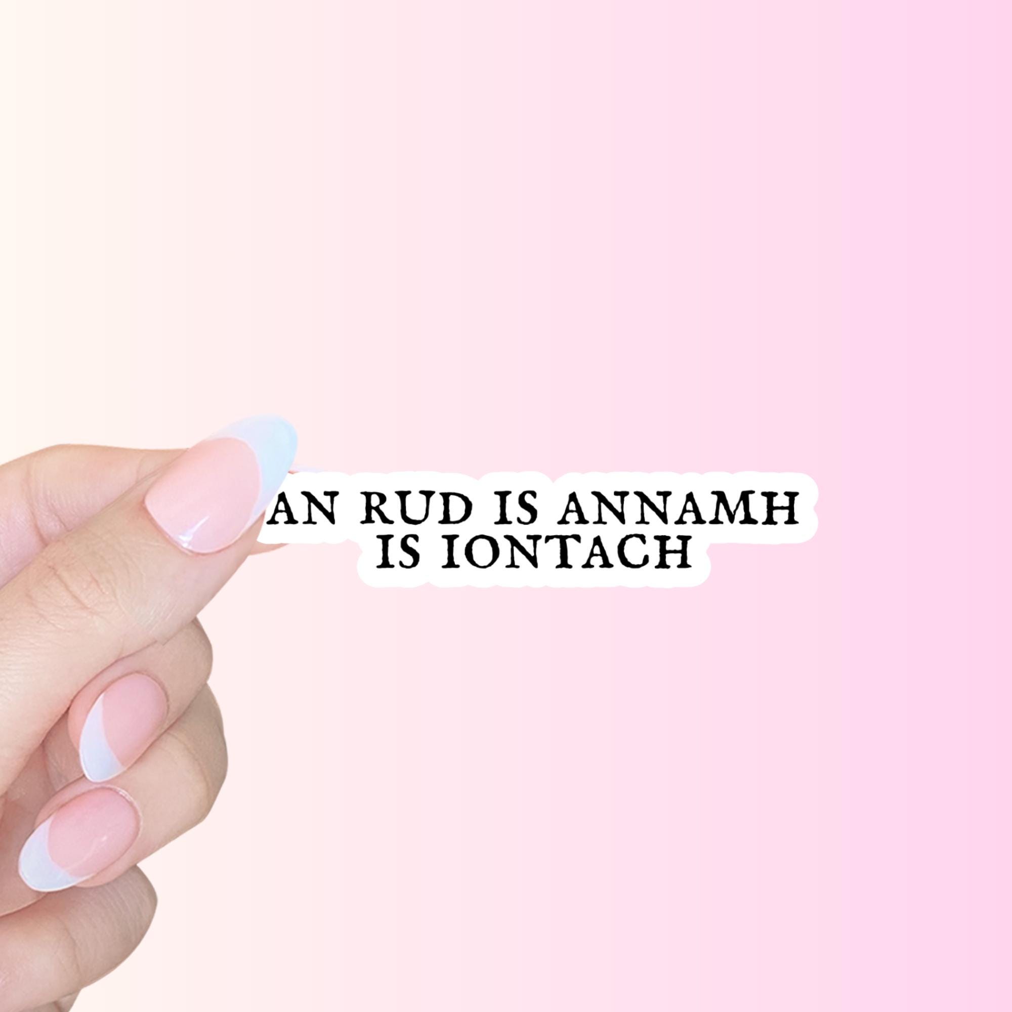 An Rud is Annamh is Iontach Sticker, Gaelgeoir, Irish Language, Ireland ...