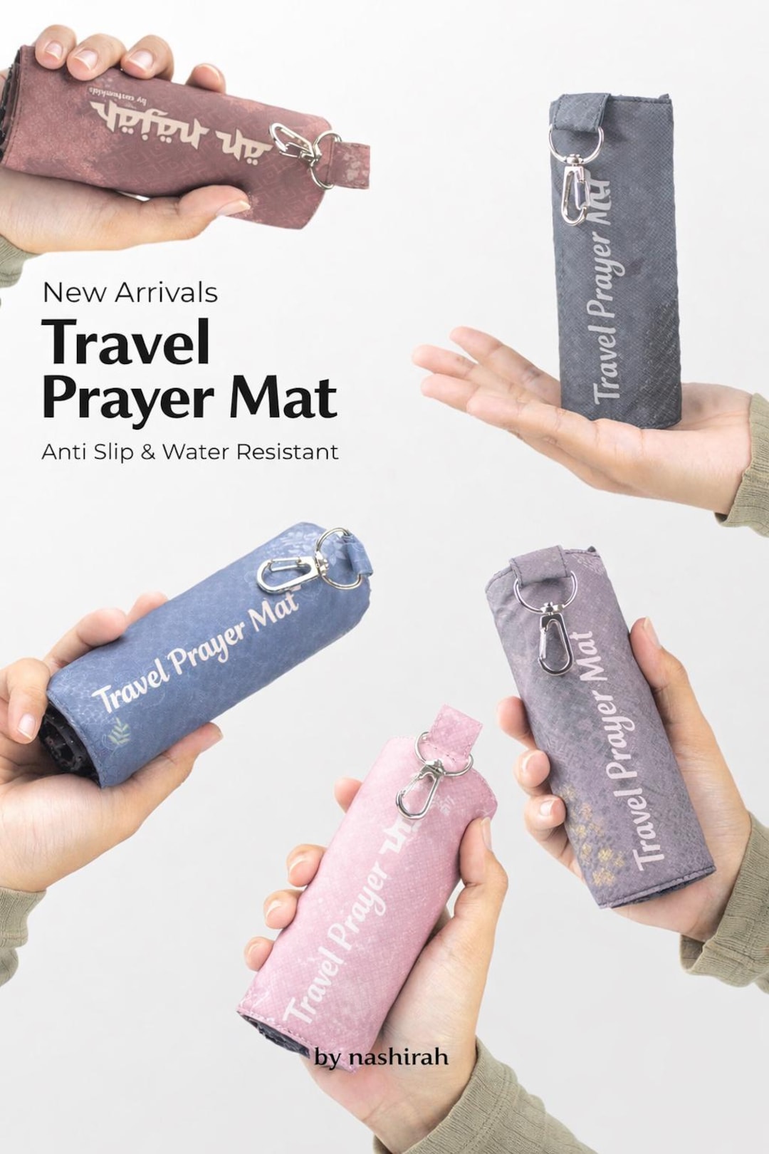 Travel Prayer Mat Pocket Size | Portable Muslim Prayer Rug | Compact ...