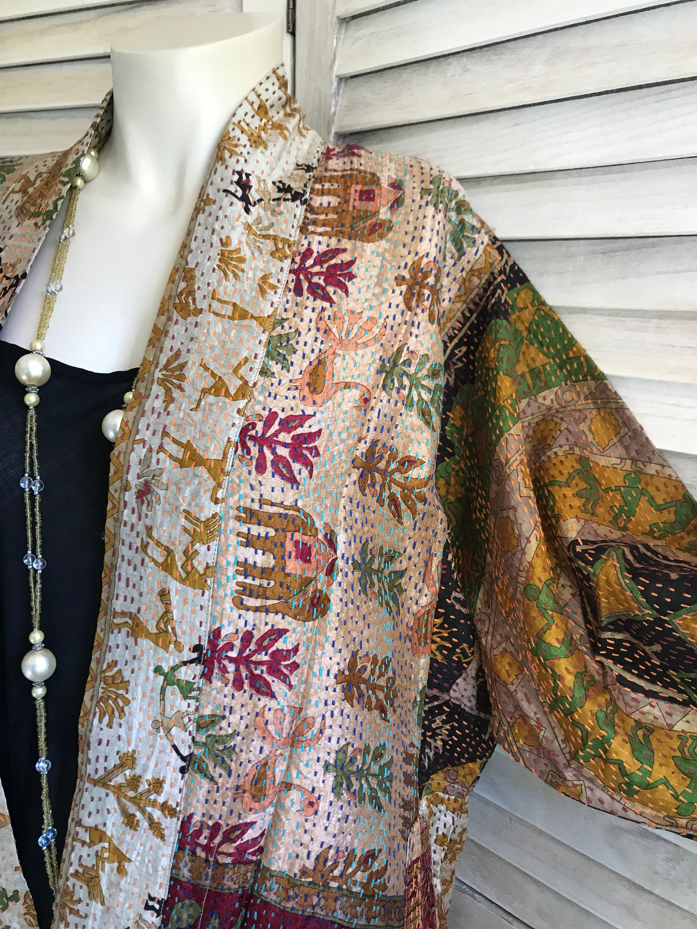 Stunning holiday silk coat