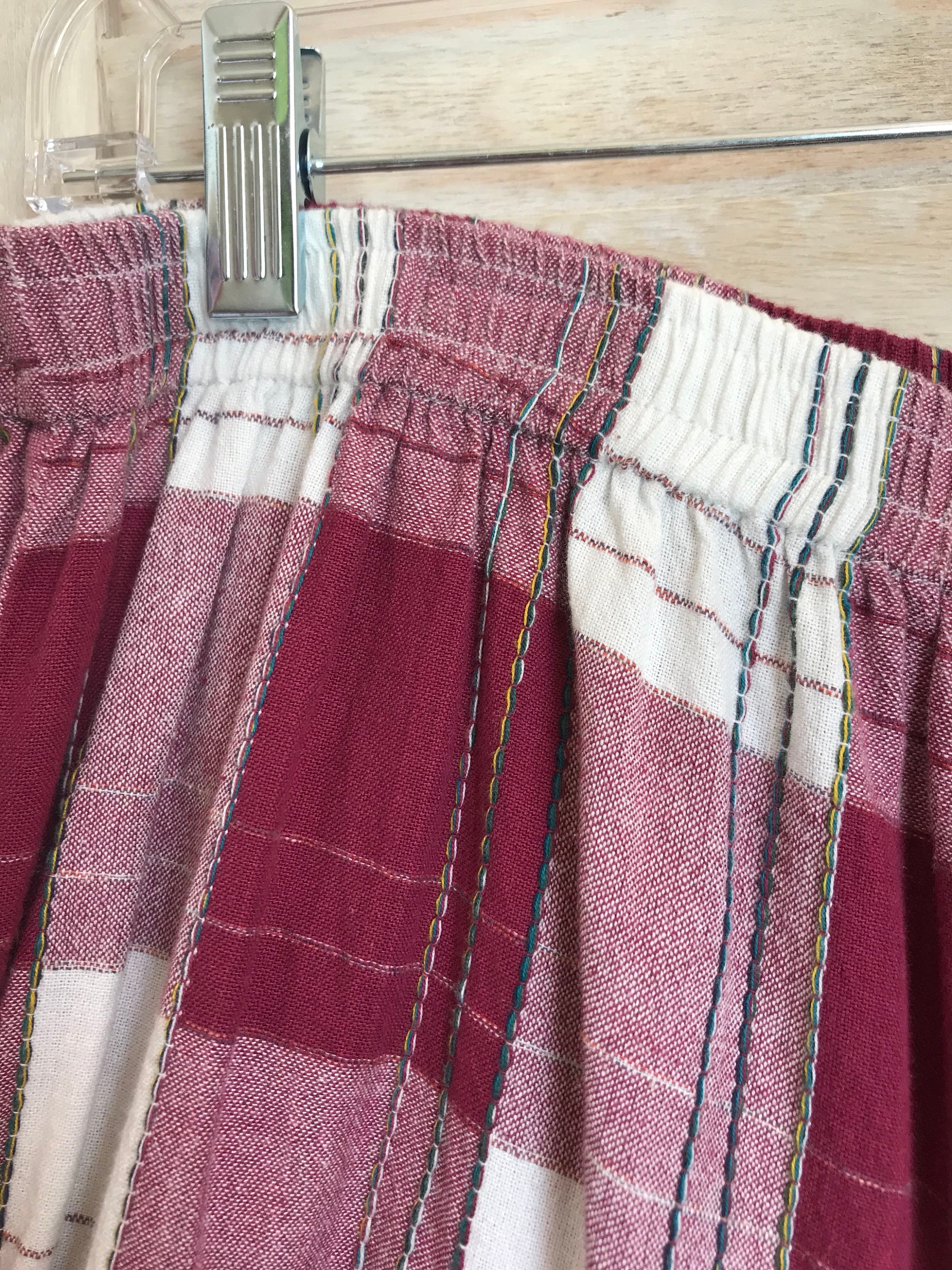 Extra large plaid lagenlook pant