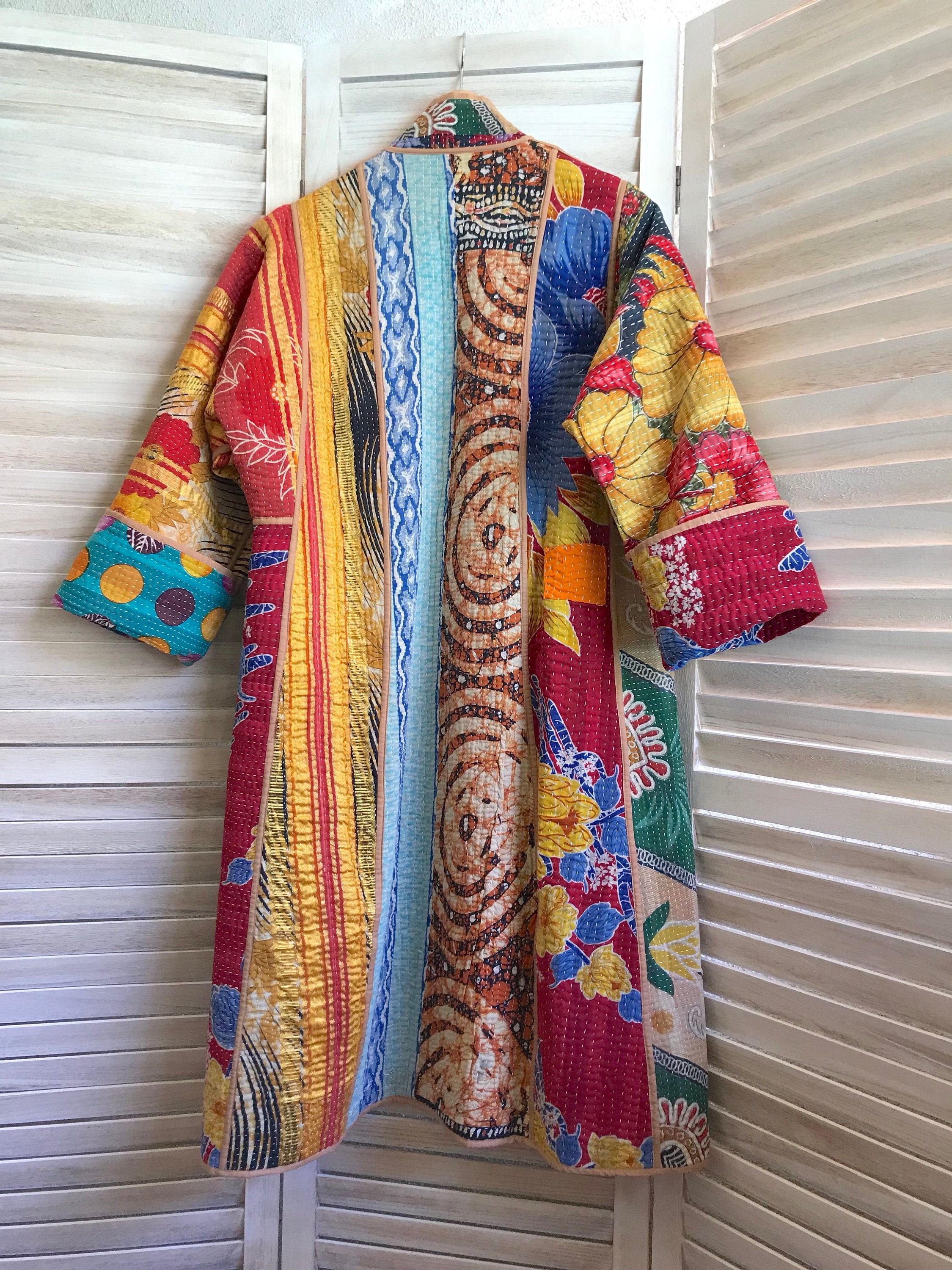 Artist reversible coat of many colors