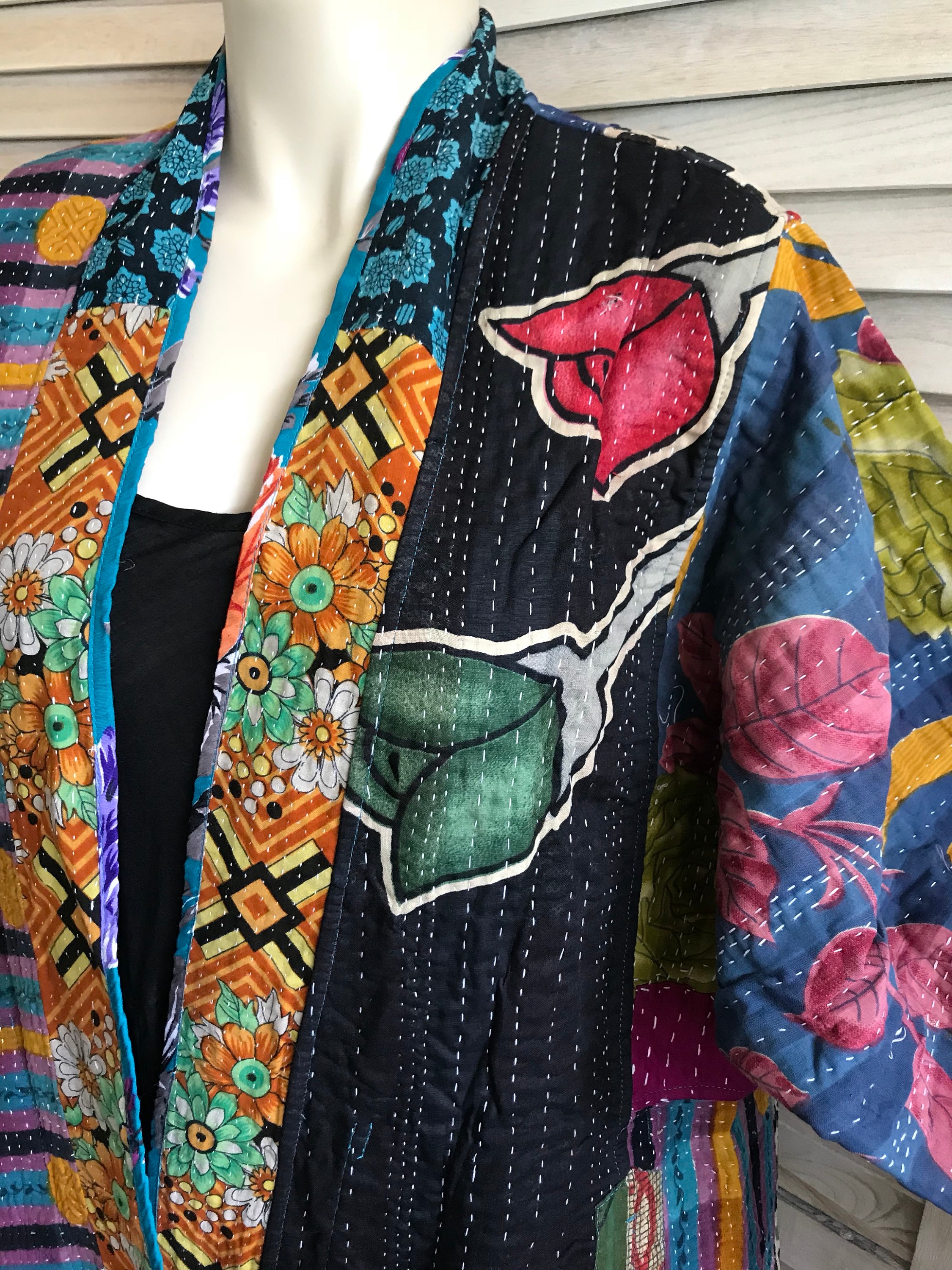 Gorgeous reversible cotton artist coat