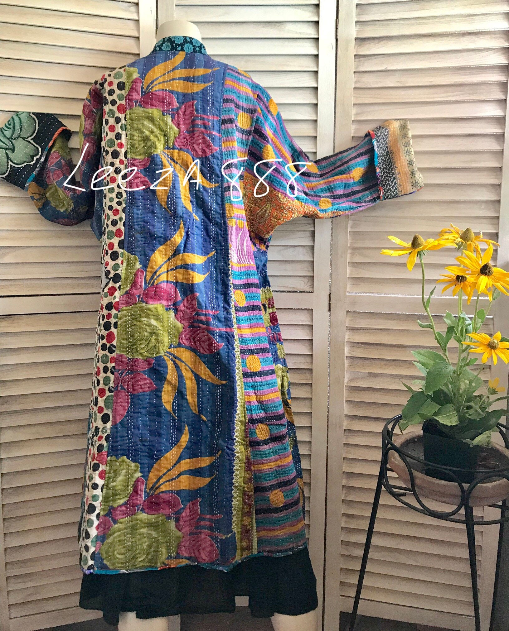 Gorgeous reversible cotton artist coat