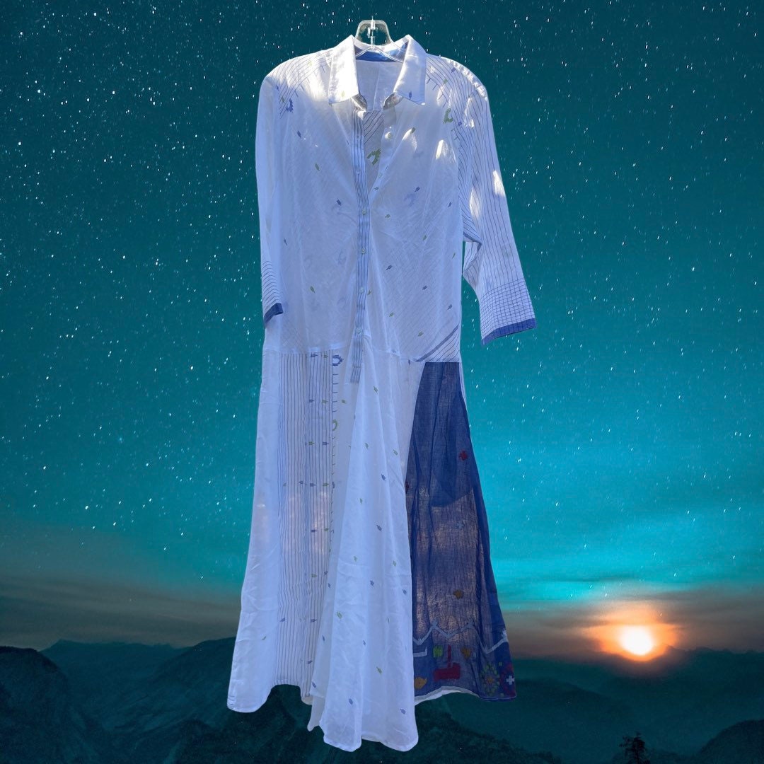 The Housedress in Hand Loomed Gossamer Cotton...uncomplicated ...