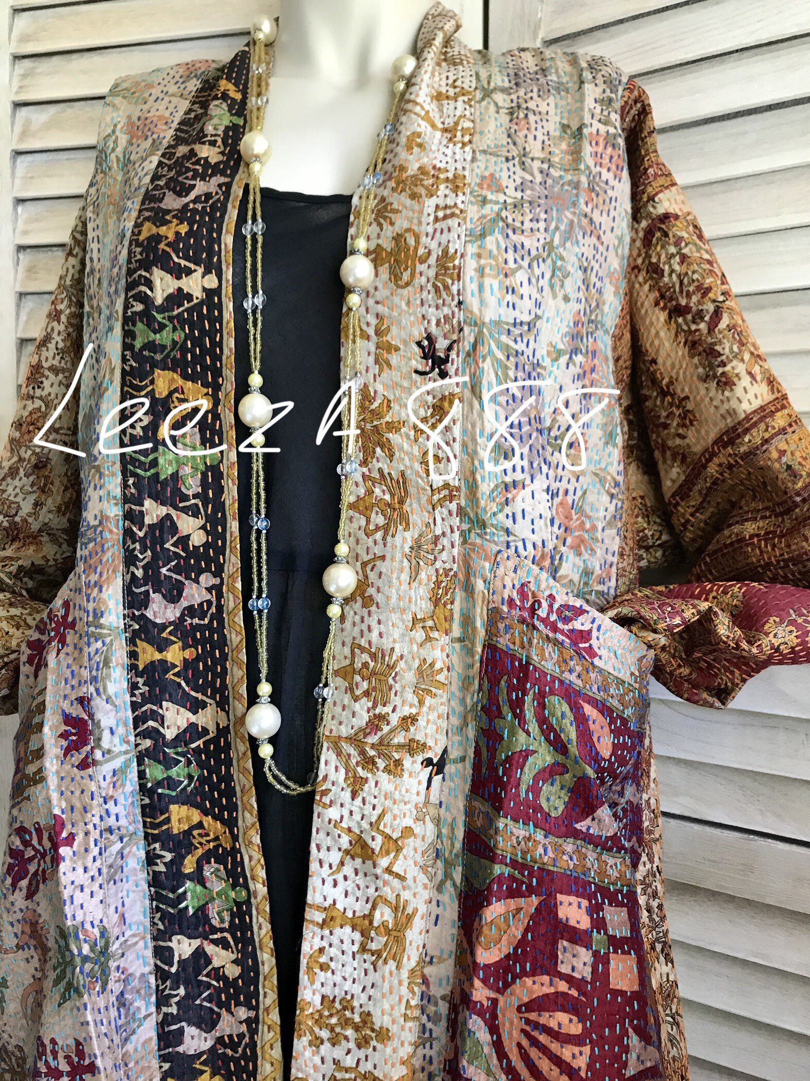 Stunning holiday silk coat