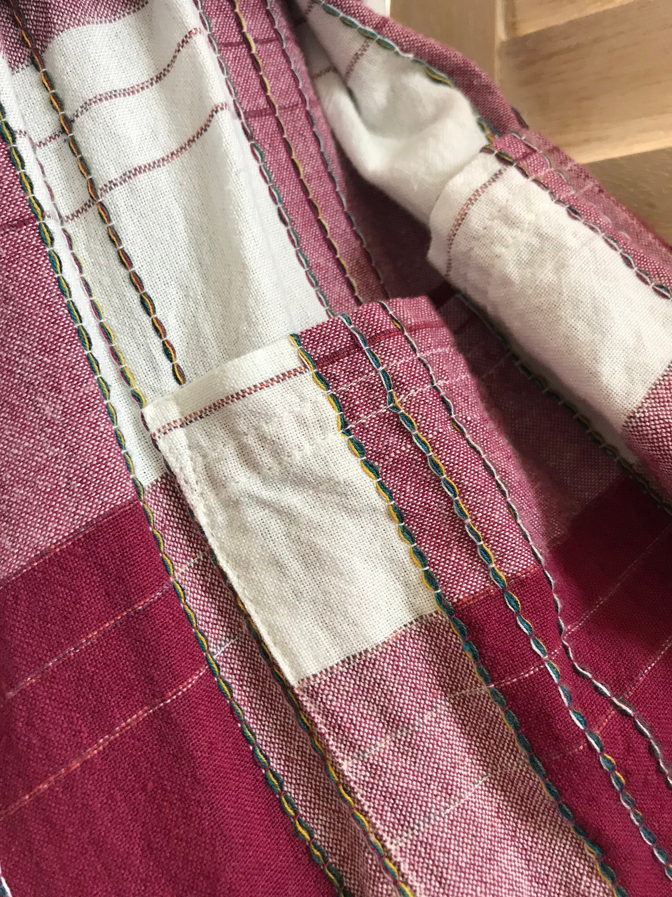 Extra large plaid lagenlook pant