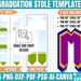 Graduation Stole Template, Stole Template Canva, Graduation Stole Svg ...