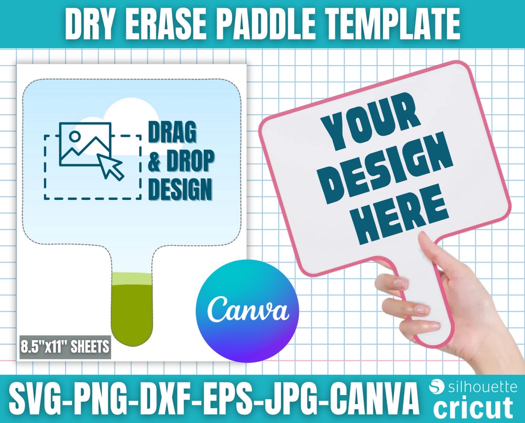 Dry Erase Answer Paddle Template, Fan Template, Paddle Board Template ...