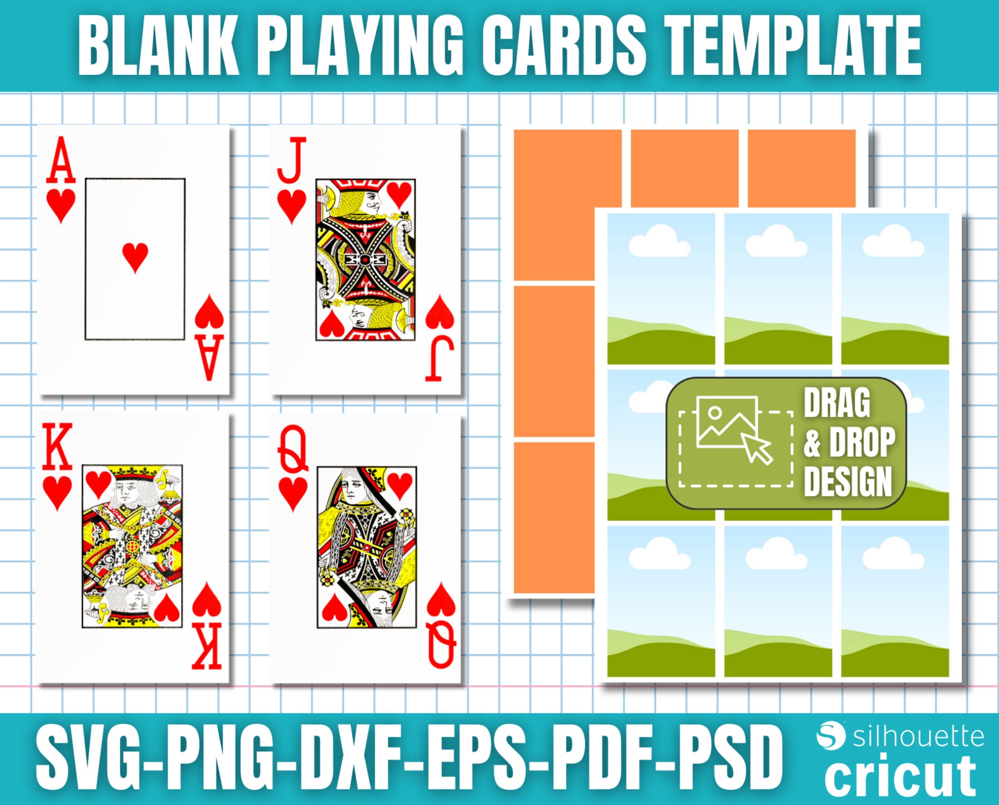 Blank Playing Card Template, Custom Playing Card, Editable Trading Card ...