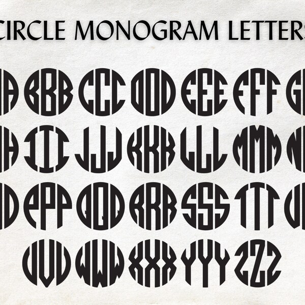 Monogram Letters - Etsy