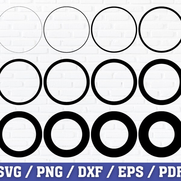 Circle Frame Svg - Etsy