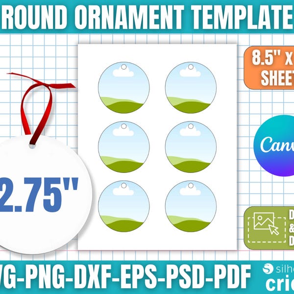 Round Ornament - Etsy