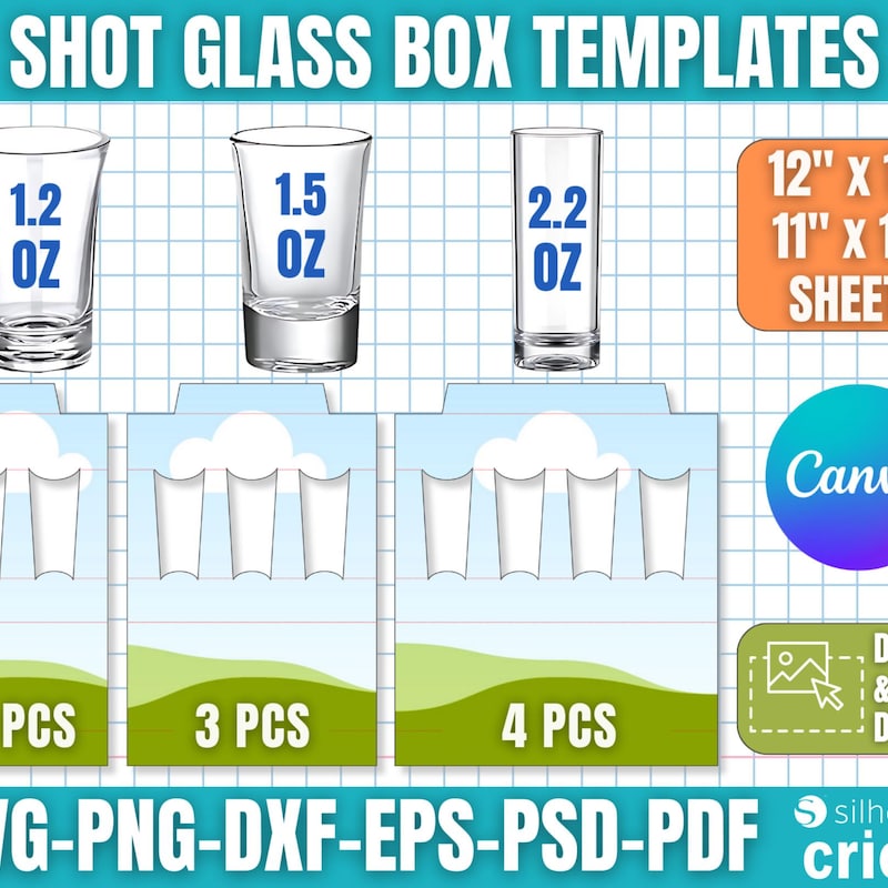 Shot Glass Box - Etsy