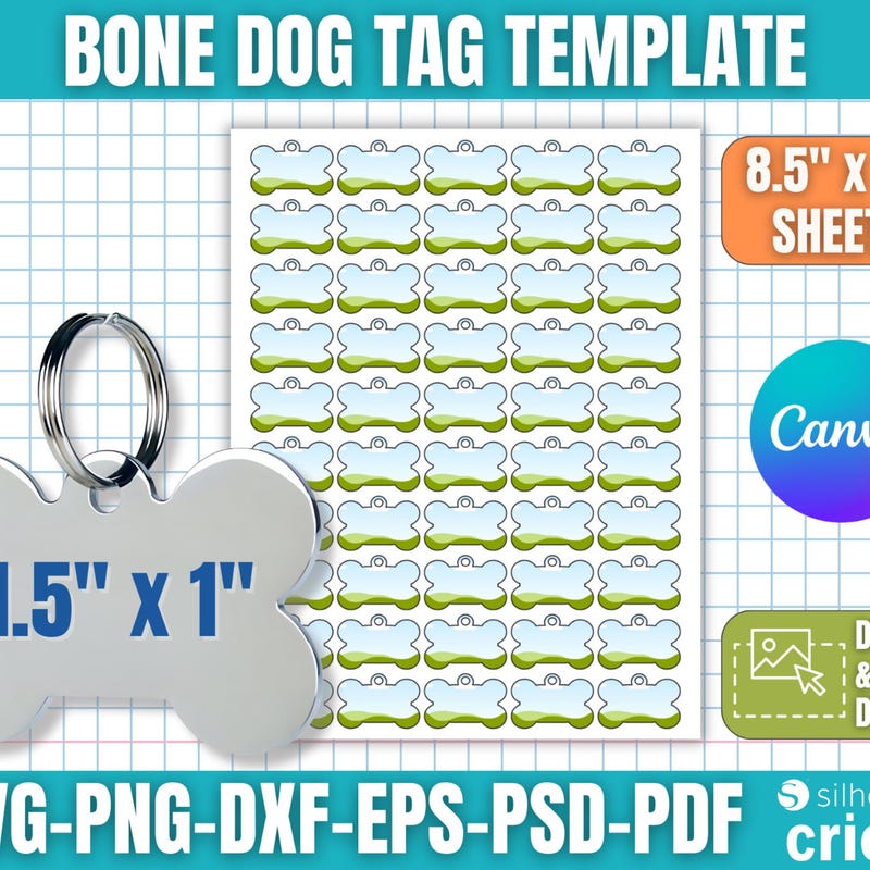 Dog Bone Keychain - Etsy