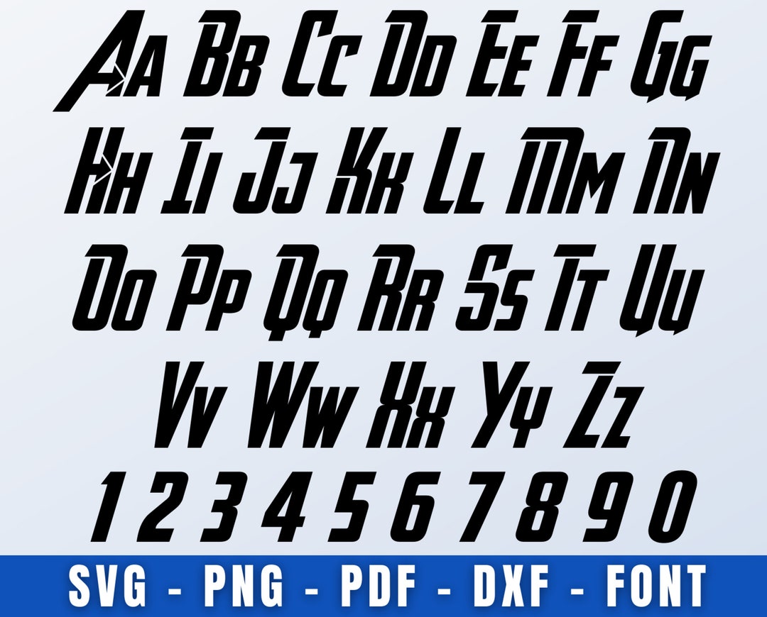 Superhero Font, Superhero Font SVG, Kids Font, Comic Font, Printable ...