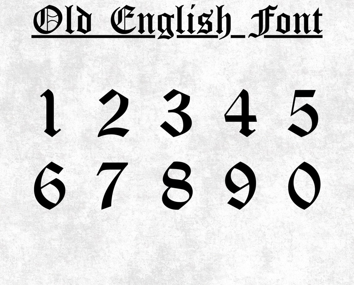 OLD ENGLISH FONT Svg, Old English Alphabet Svg, Old English Letters Svg ...
