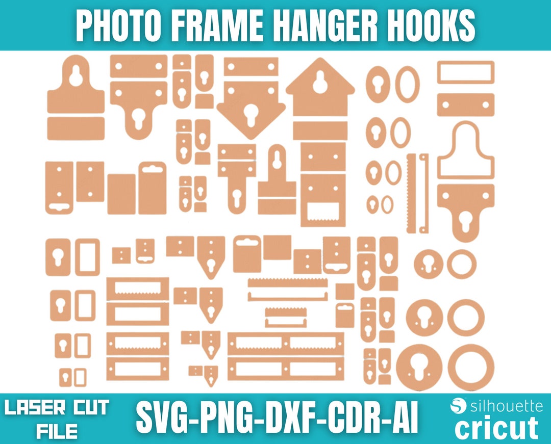Photo Frame Hanger Hook, Sawtooth Hanger, Frame Hangers Template, Sign ...