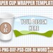 Paper Cup Wrapper Template, Paper Coffee Cup Template, Paper Cup ...