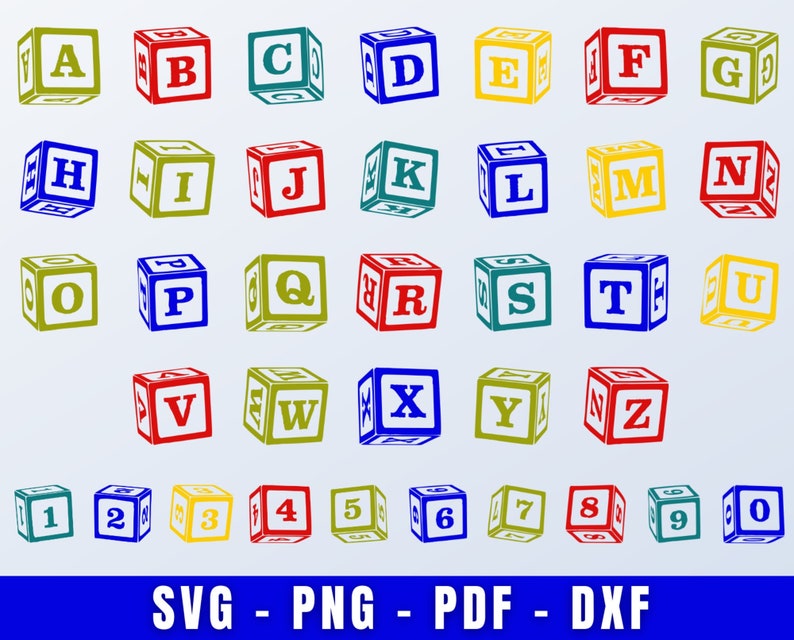 Blocks Font SVG Toy Blocks Font SVG Alphabet Blocks SVG Toy Block block ...