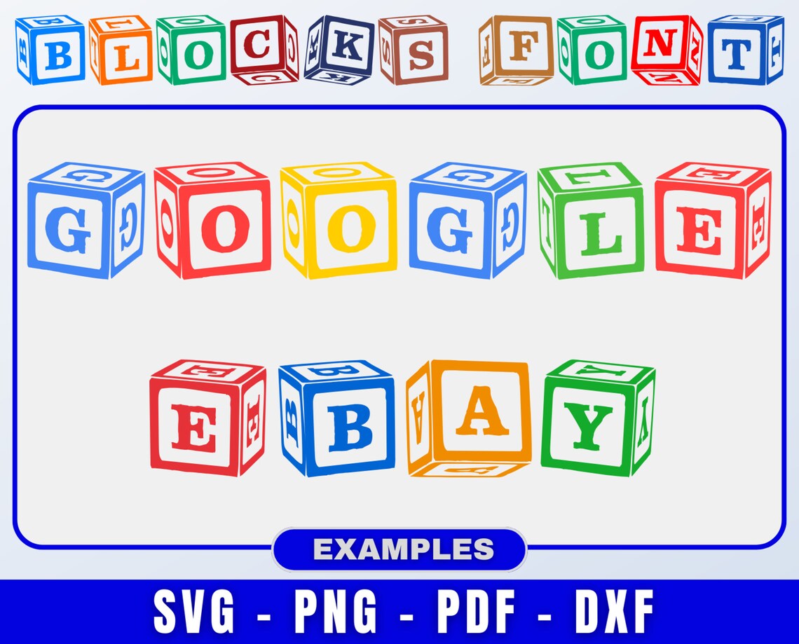 Blocks Font SVG Toy Blocks Font SVG Alphabet Blocks SVG Toy Block block ...