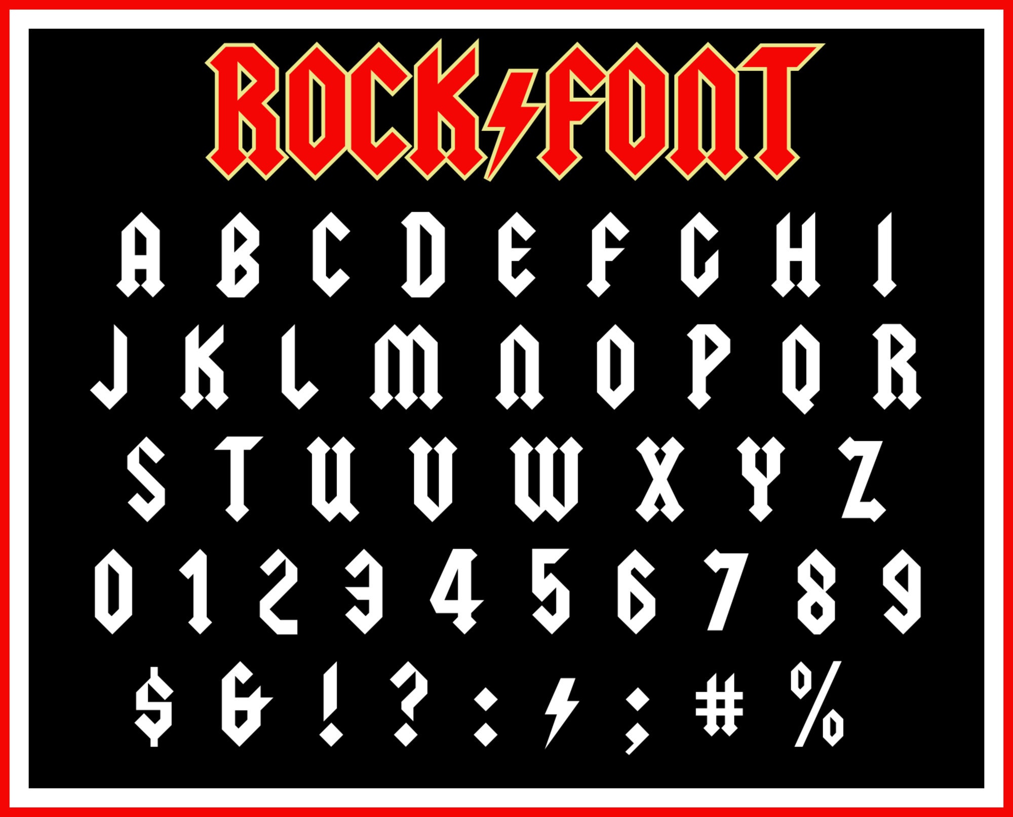 Rock Font, Hard Rock Font, Heavy Metal Font, Music Font, Metal Font, Party Font, Font Svg, Fonts ...