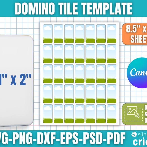 Domino Template - Etsy