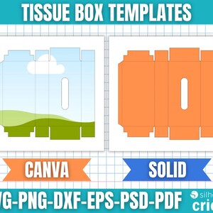 Tissue Box Template Bundle, Tissue Box Svg, Tissue Box Template, Box ...