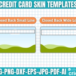 Credit Card Skin Template, Debit Card Cover Template Svg, Credit Card ...