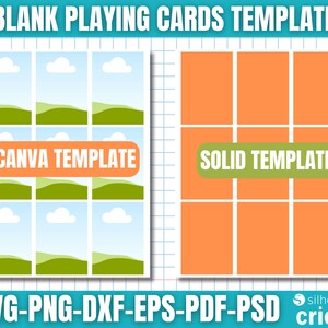 Blank Playing Card Template, Custom Playing Card, Editable Trading Card ...