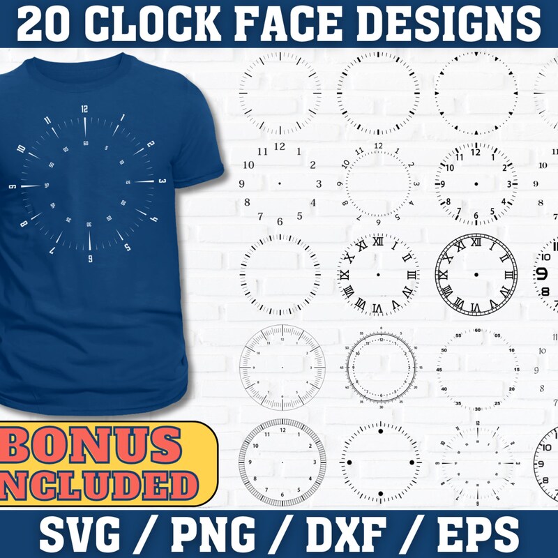 Clock Svg - Etsy
