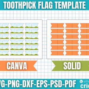 Toothpick Flag Template, Cupcake Flag Template, Cake Topper Template ...