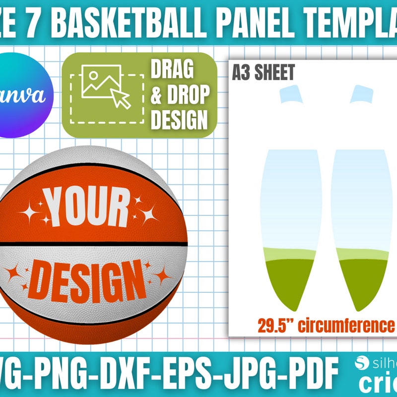 Basketball Templates - Etsy