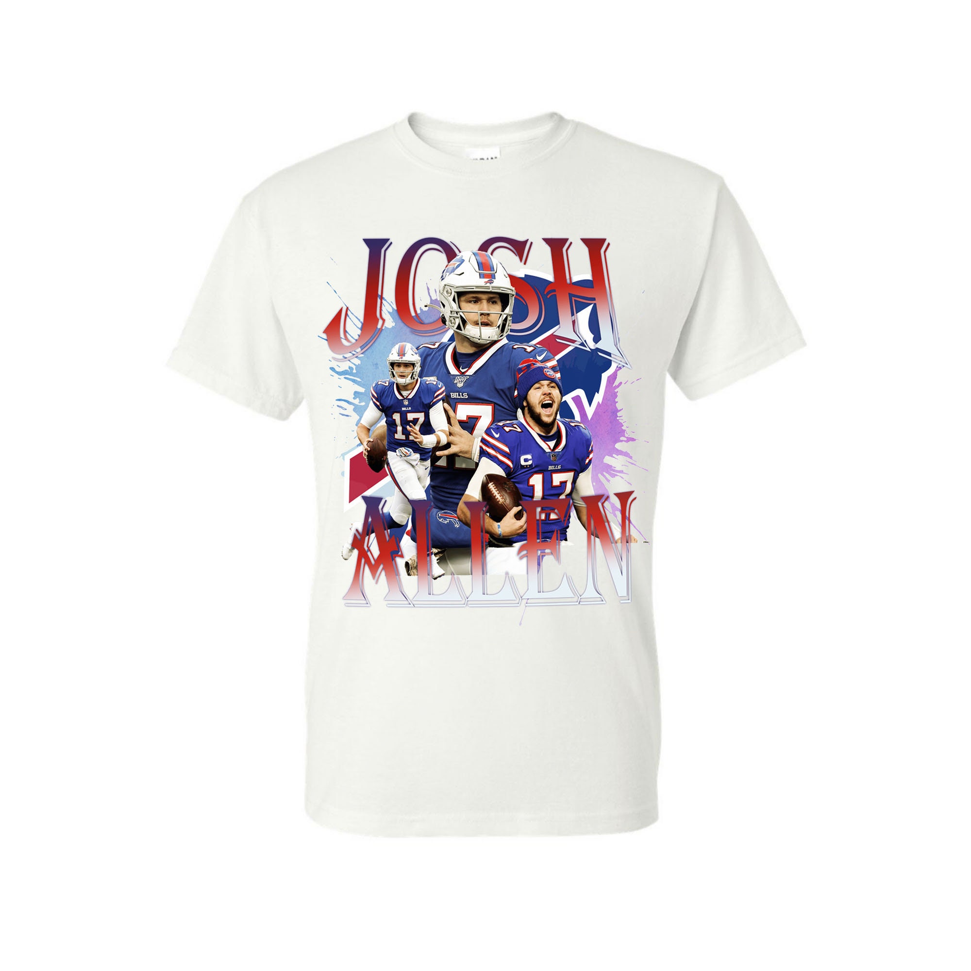 Josh Allen Shirt, Vintage 90s Josh Allen Style Shirt, Josh Allen T ...