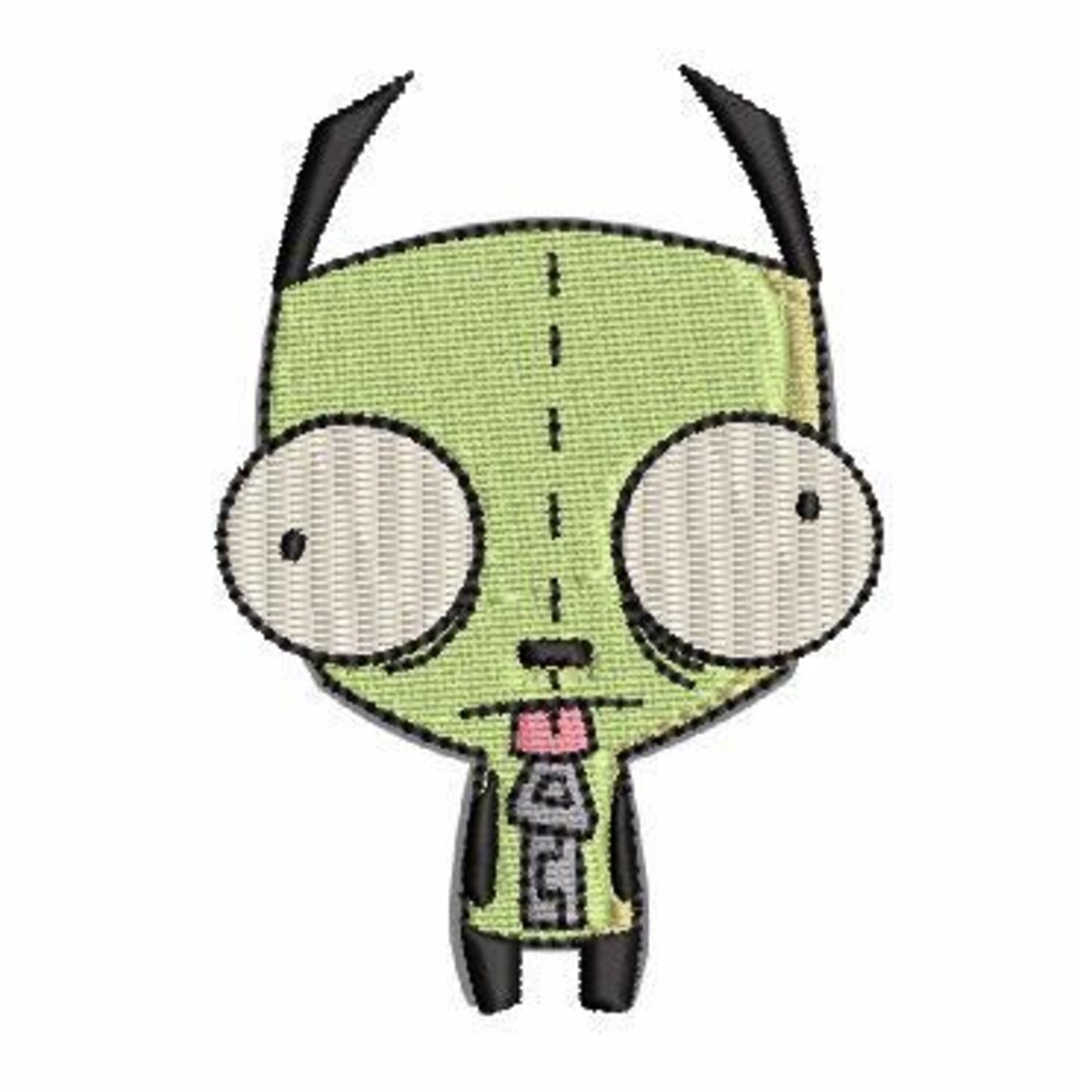 Invader Zim Gir Front Fan Embroidery Design 2.3 X 2.4 - Etsy