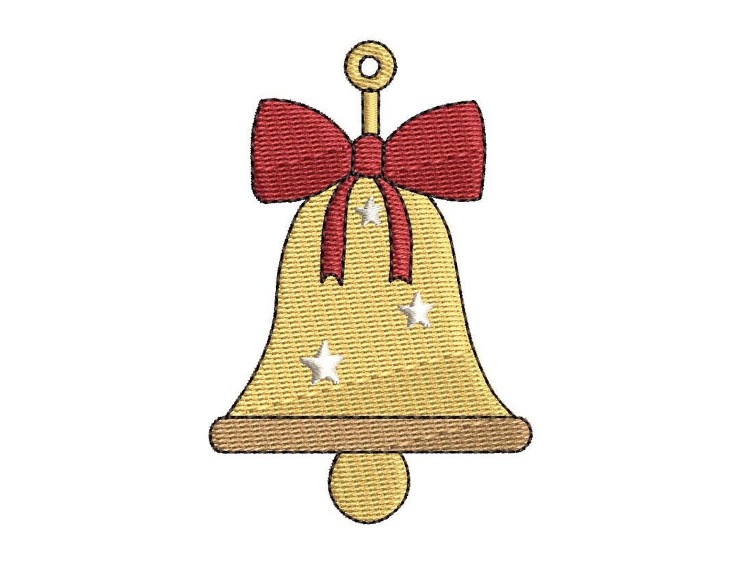 Christmas Bell Embroidery Design (5 Sizes) - Etsy