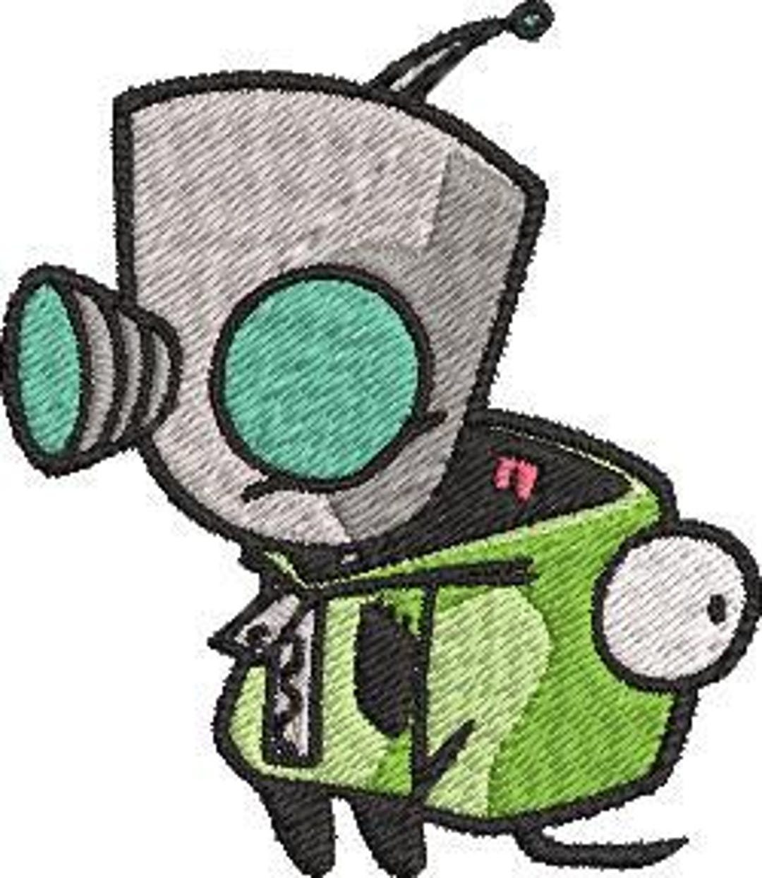 Invader Zim - Gir Robot Dog Fan Embroidery Design (3.0" X 2.6") - Etsy