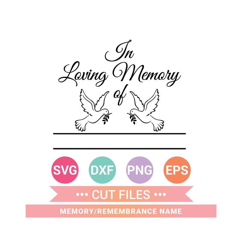 In Memory Svg - Etsy