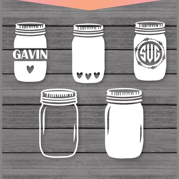 Mason Jar Cricut - Etsy