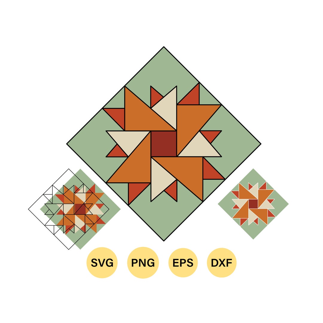 Quilt SVG Cut Files, Quilt Block, Barn Quilt, Cricut, Glowforge ...